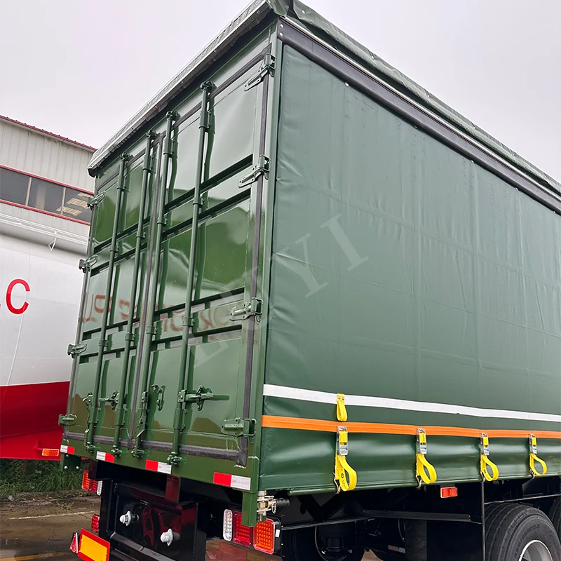 Side Wall Semi Trailer Stake Transport Fence Cargo Panels Trailer 3 ...