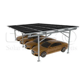 Aluminium Solar Roof Carport Racking Structure Parking Racking ...