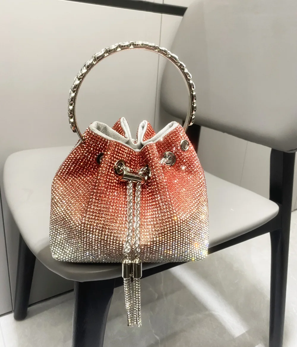 2024 Gradient Rhinestone Glitter Crossbody Bags For Women Bling Purse ...