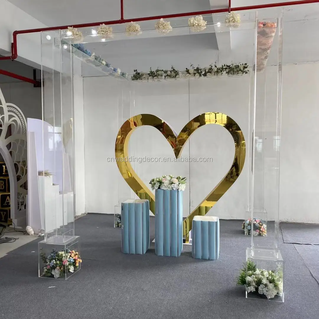 Clear Acrylic Arch - Elegant Wedding Chuppah Alternative