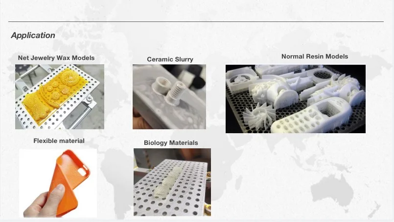2K Top-down DLP 3D Printer for Dental Ceramic Models