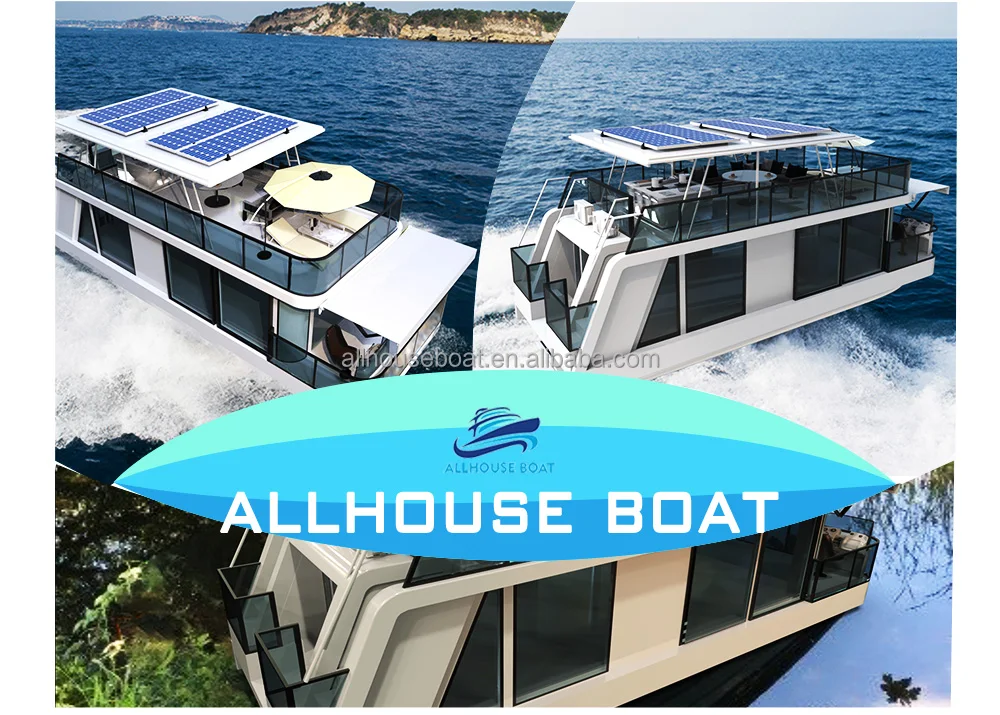 Solar Houseboat Modular Houseboat Aluminum Hull Houseboat - Buy Solar ...