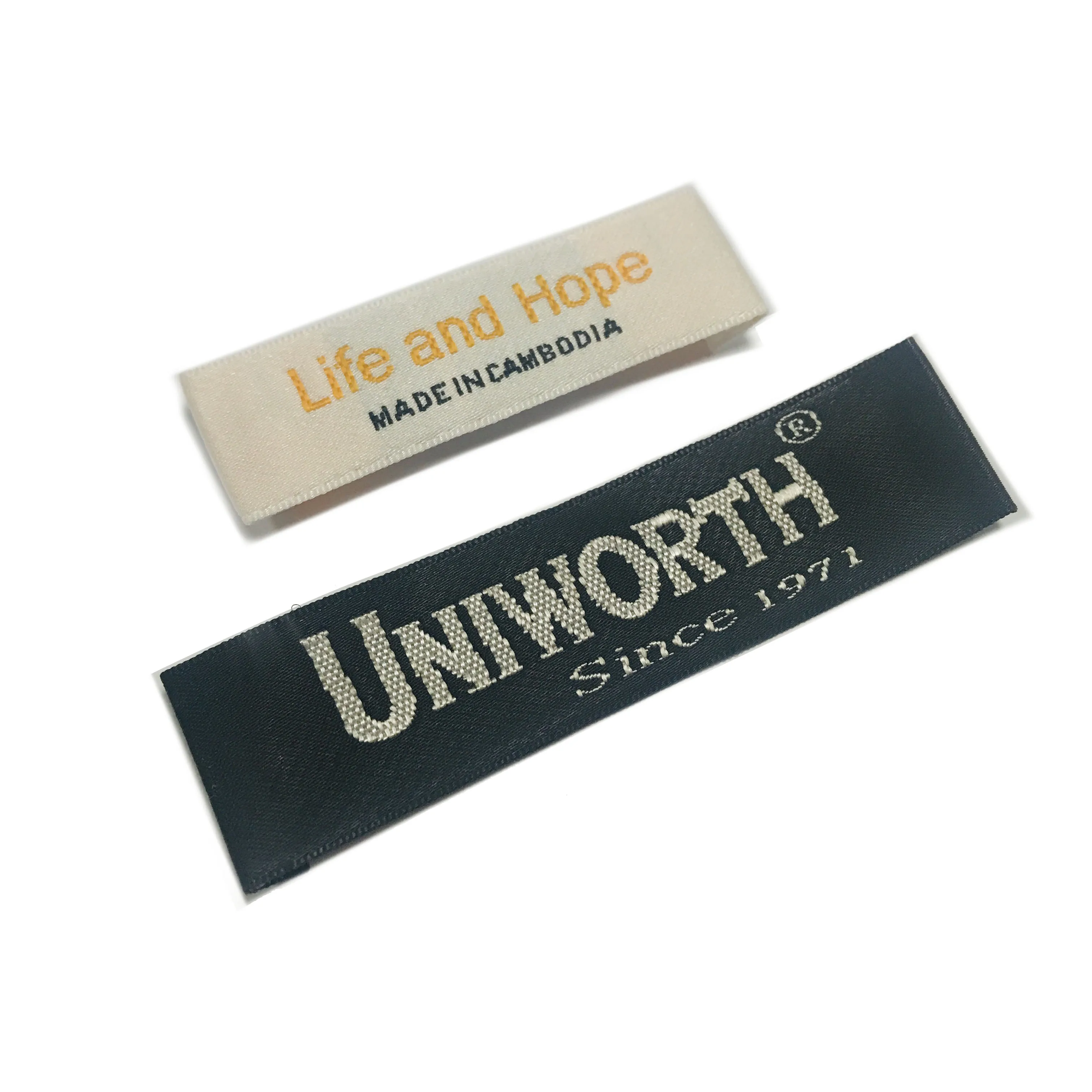 Organic Cotton Fabric Tag Clothing Labels Woven Label for Apparel