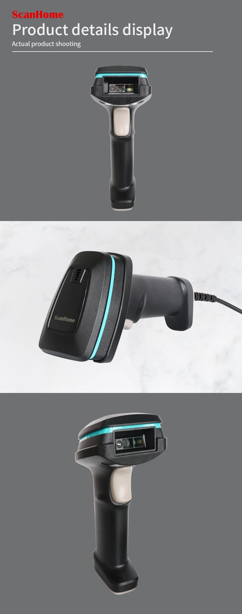 ScanHome Handheld Barcode Scanner BarCode Readerr 1D/2D QR PDF417DPM ...