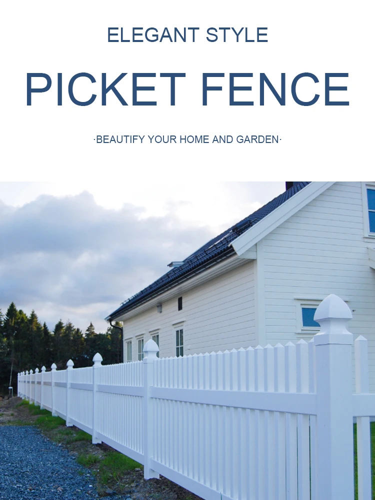 High Quality Plastic Small Picket Grass Fence Vinyl Pvc Picket ...