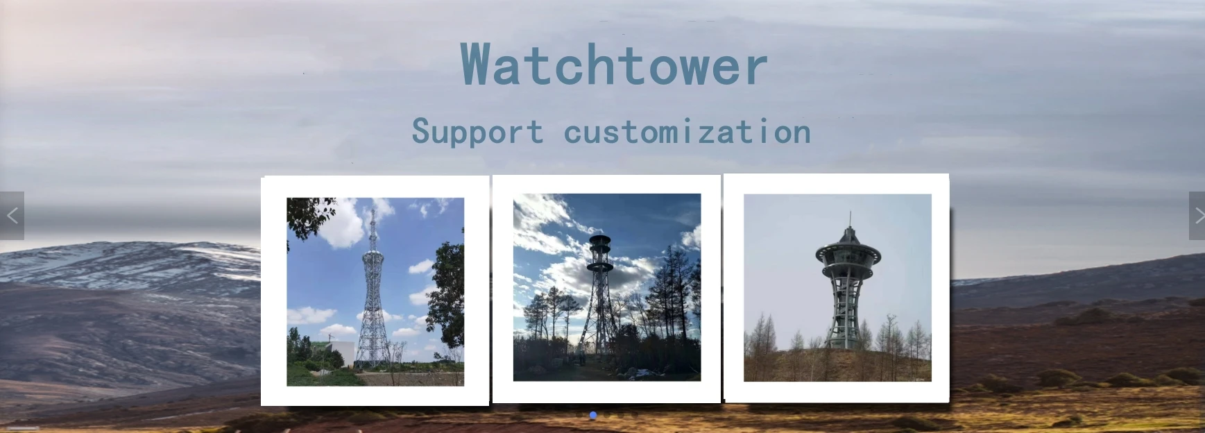 Factory Price Galvanized Steel Observation Tower Prefabricated Lookout ...