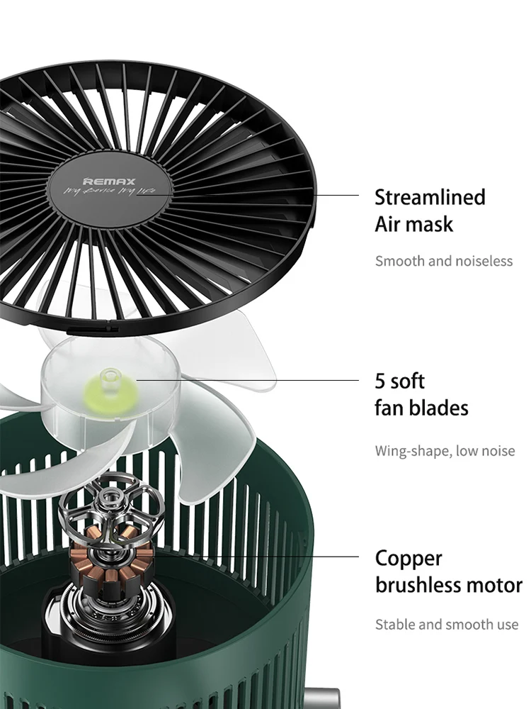 Remax Usb Mini Foldable Fan Office Household Fan Desktop Portable Air ...