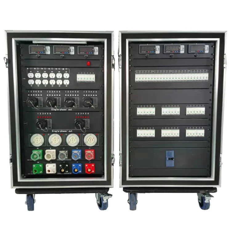 16u Pro Audio Shockmount Power Distro Rack 3 Phase Power Distribution ...