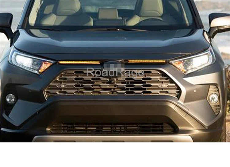 White Amber Led Drl Front Fog Grille Lamp Daytime Running Light Led ...