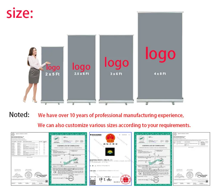 Custom Portable Trade Show Aluminum Advertising Backdrop