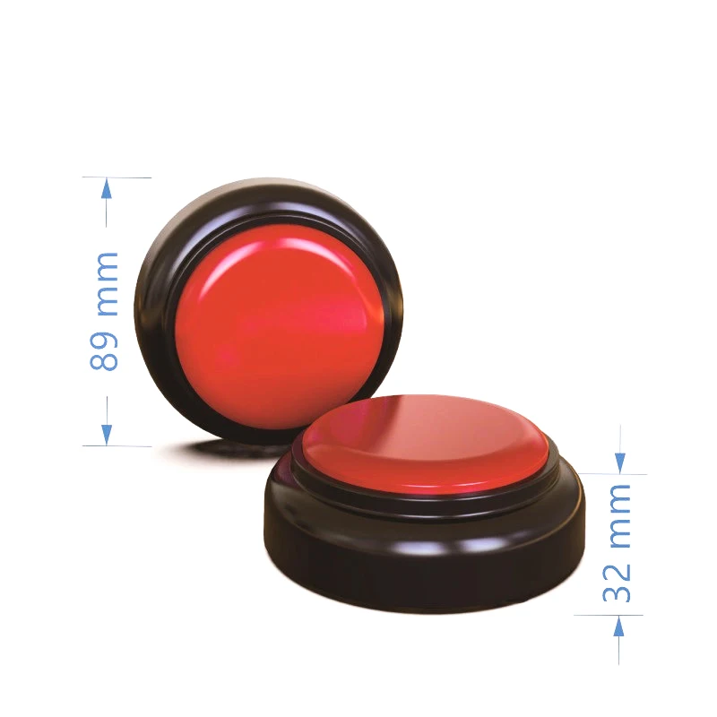 4 Piece Set Recordable Buttons for Dogs - Voice Training