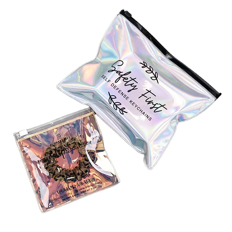 Custom Print Holographic Bag - Zipper Plastic Bag