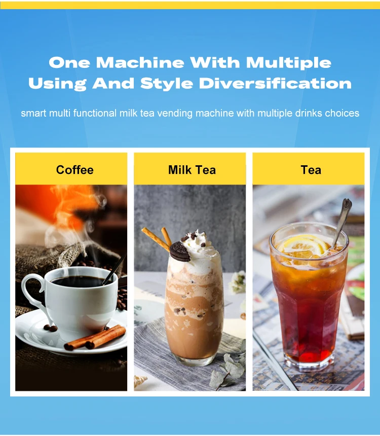 Wholesale Smart Bubble Boba Tea Vending Machine Automatic Robot Atm ...