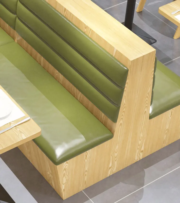 Double Side Booth Button Fabric Upholster Table and Chairs - Modern ...