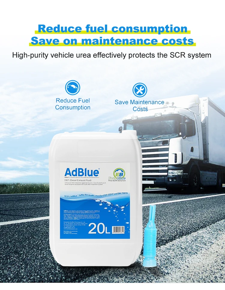 Automotive AdBlue Diesel Exhaust Fluid 20L for SCR Systems - ODM