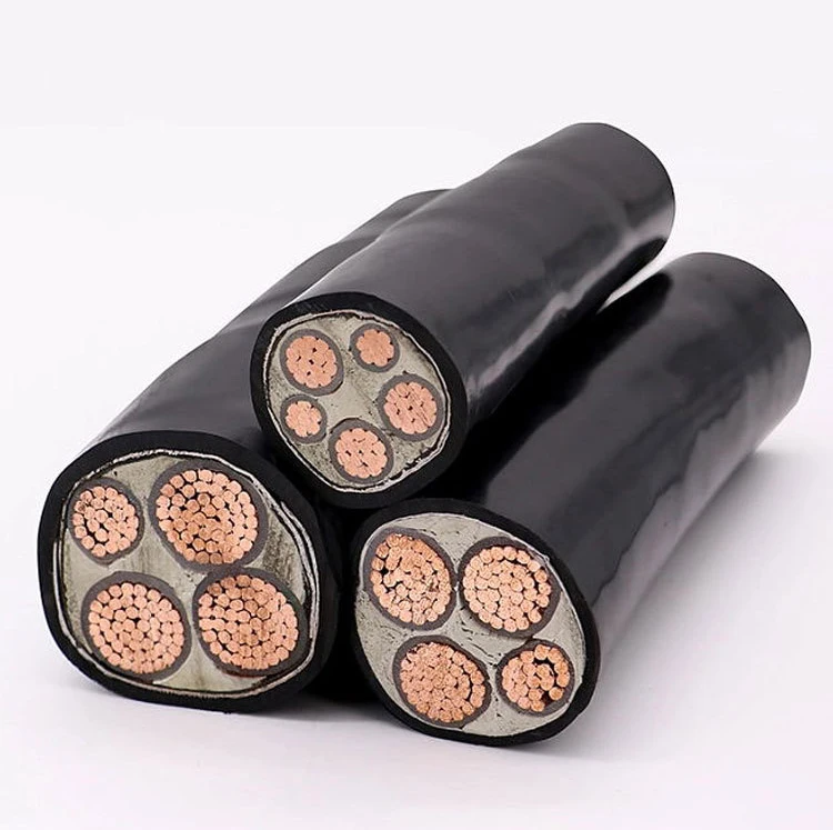 YJV 0.6/1kv 4 Core 4C Copper 25mm2 70mm2 75mm2 120mm 150mm2 300 mm square PVC XLPE SWA Armoured ...