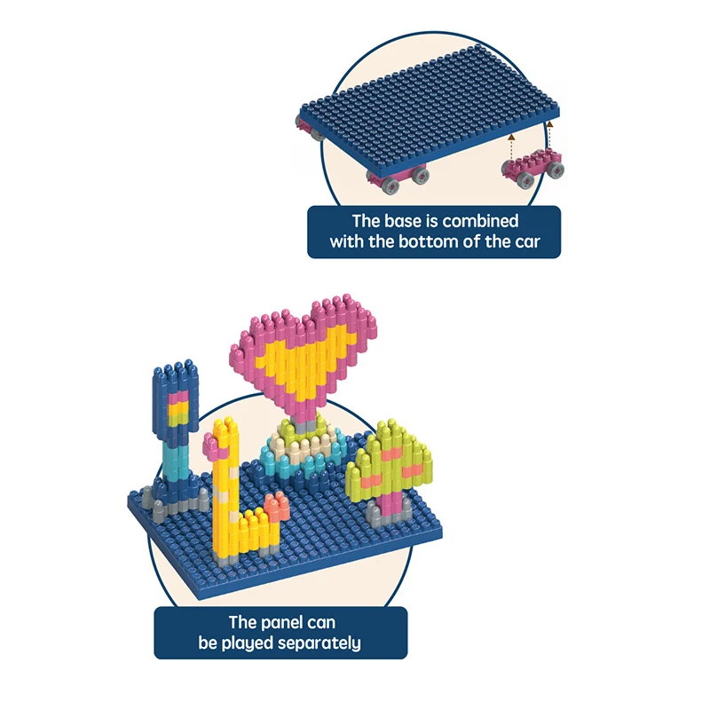 Mufti-functional Educational Blocks Table Diy Functional Building Block ...