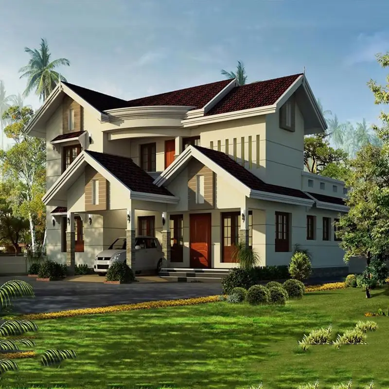 Alibaba.com: Prefabricated Buildings Two Storey Prefab House Villa ...