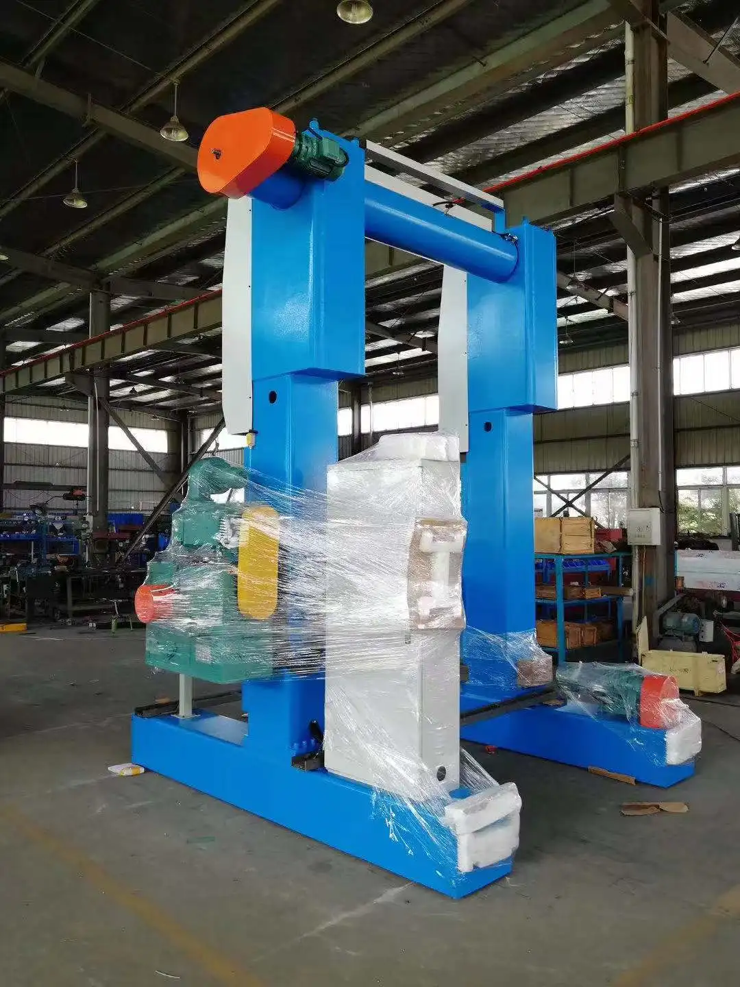 QIPANG 2000mm Motorized Payoff Stand - High Precision Drum Unwinder