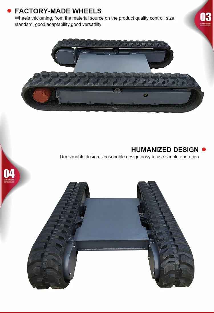 Chassis of Tracked Unmanned Vehicle Platform Crawler