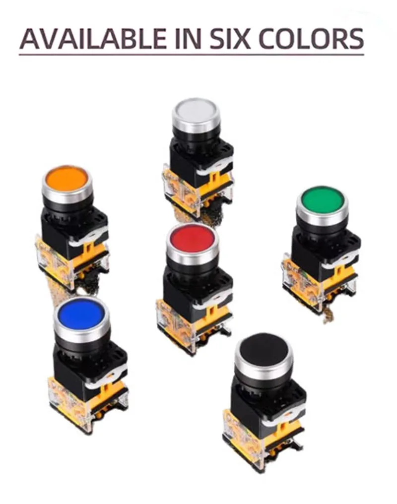 La38-203/209b Push Button Switch Emergency Stop Switch 22mm Momentary ...