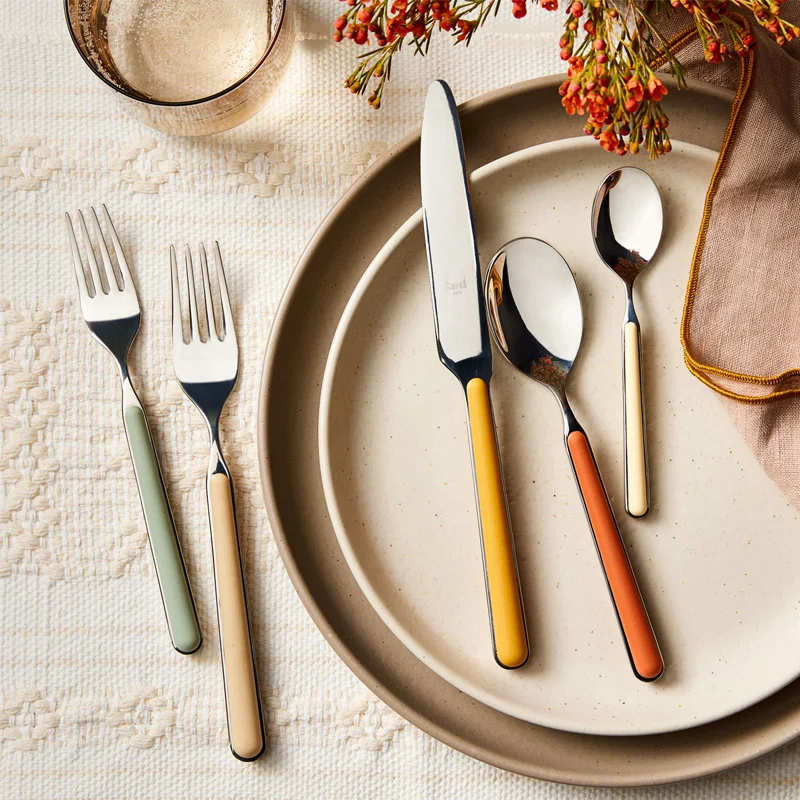 Mepra Italian Flatware Fantasia Color Set - Perfect for Parties