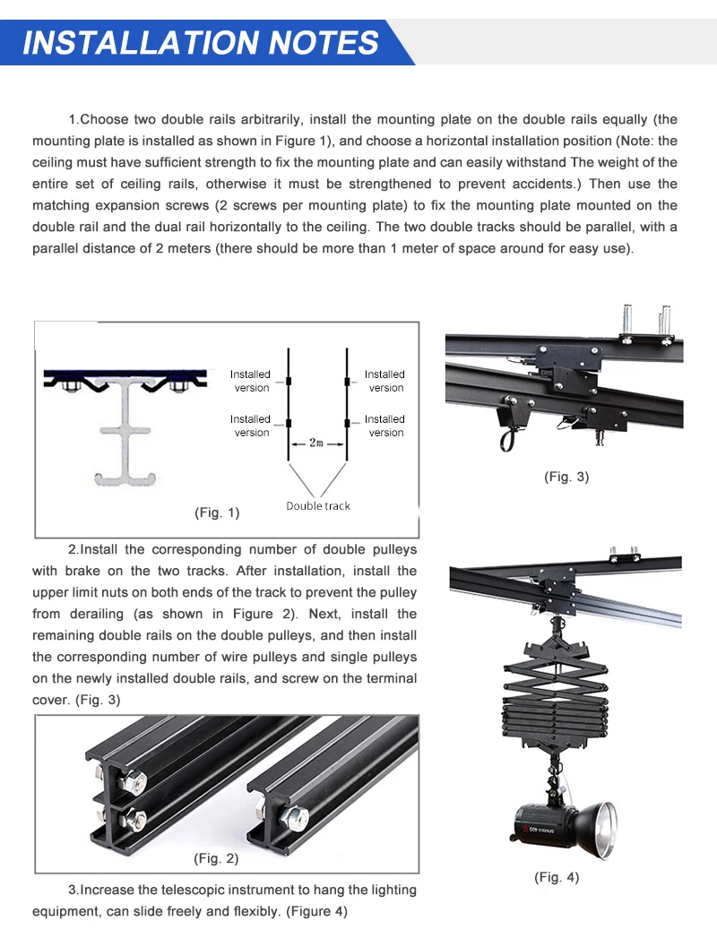 3M Pantograph for Studio Ceiling Rail System - Lovefoto