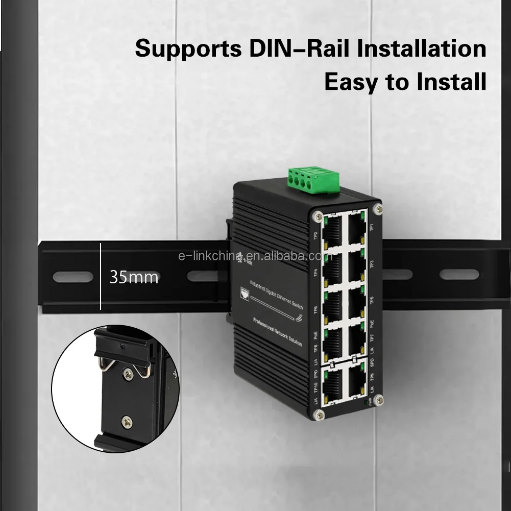 Mini 10 Port Gigabit Poe Switch - Compact & Efficient