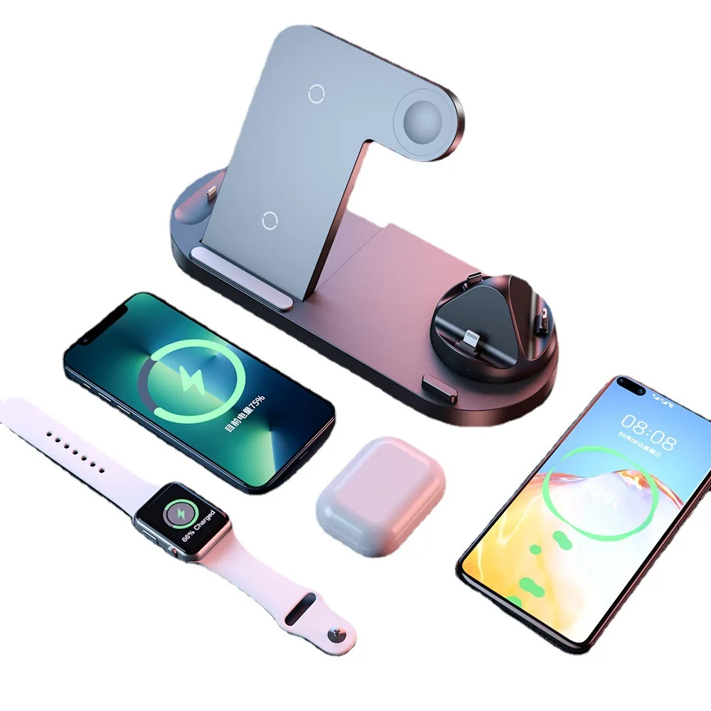 Multifunctional Wireless Charger Fast 3 In 1 4 In 1 Charging Desktop ...