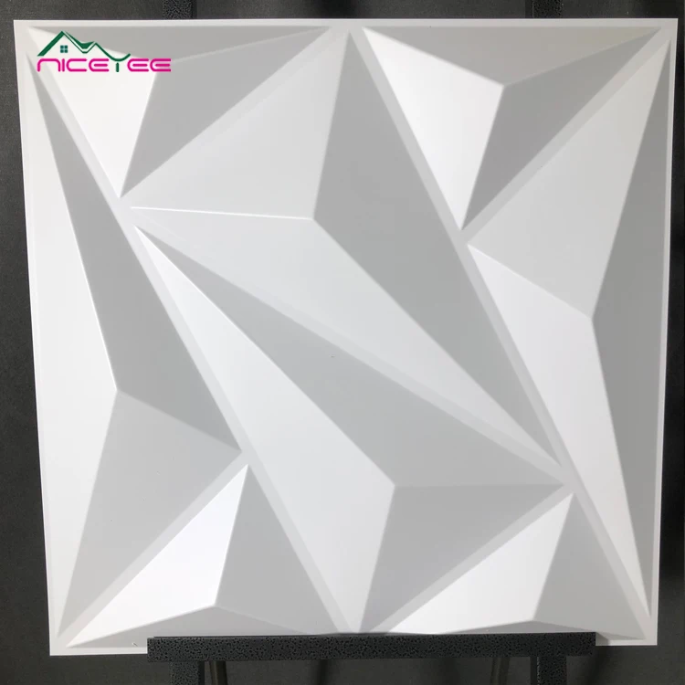 Modern Design Home Interior Decorative PVC 3D Diamond Wall Panel