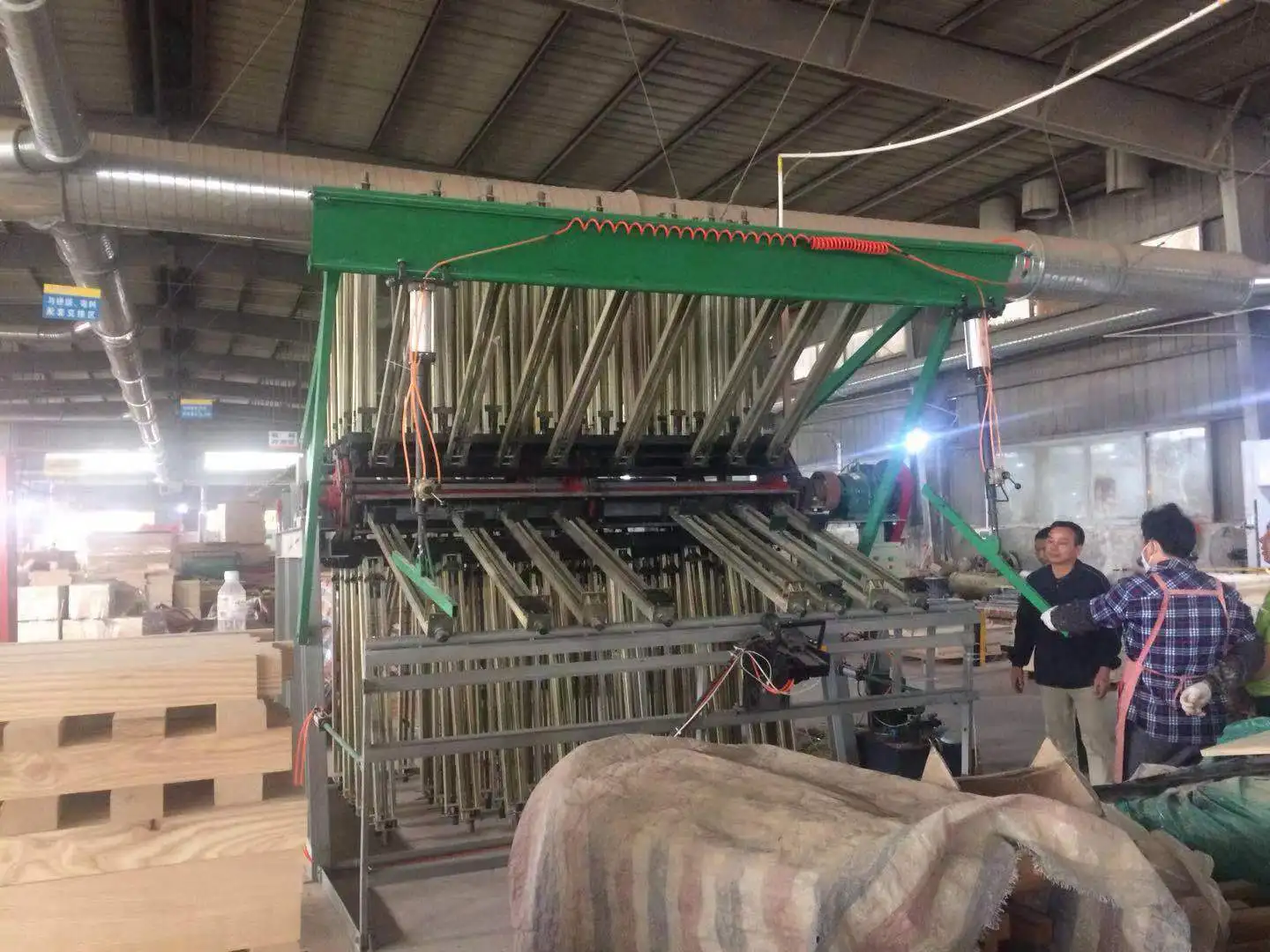 Hydraulic Composer Wood Panel Board Veneer Press Pneumatic Clamp ...