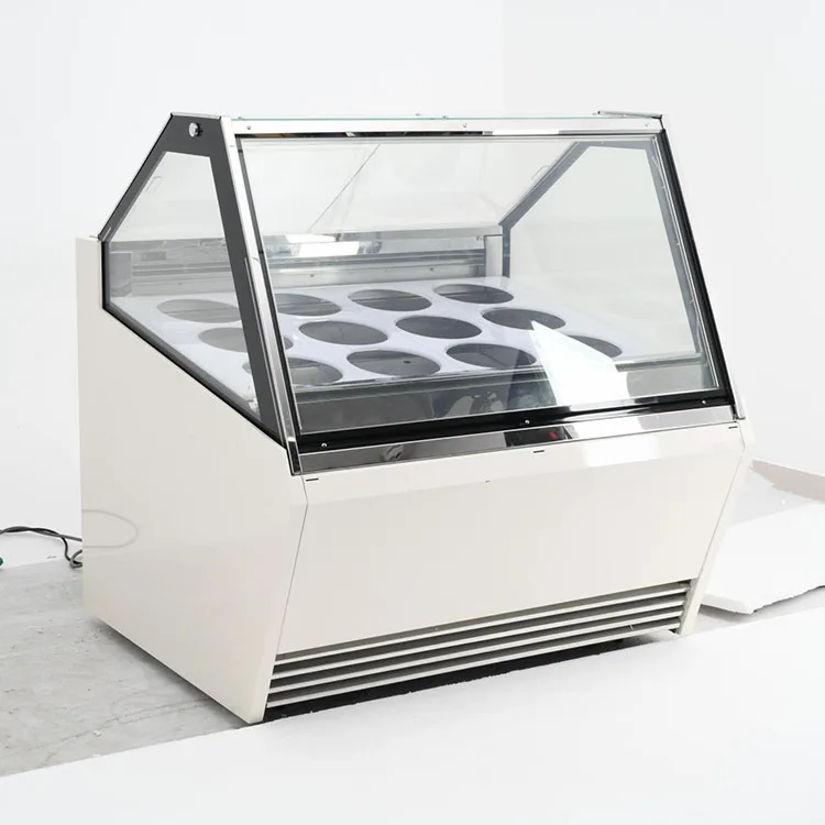 Small Luxury Counter Top Ice Cream Fridge Refrigerator Display Showcase ...