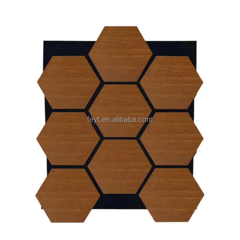 Feyt 3d Hexagon Soundproofing Wood Wall Panel Akupanel Hexagon Acoustic ...