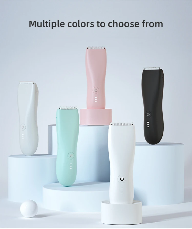 Waterproof Electric Ceramic Blade Hair Trimmer for Sensitive Regions