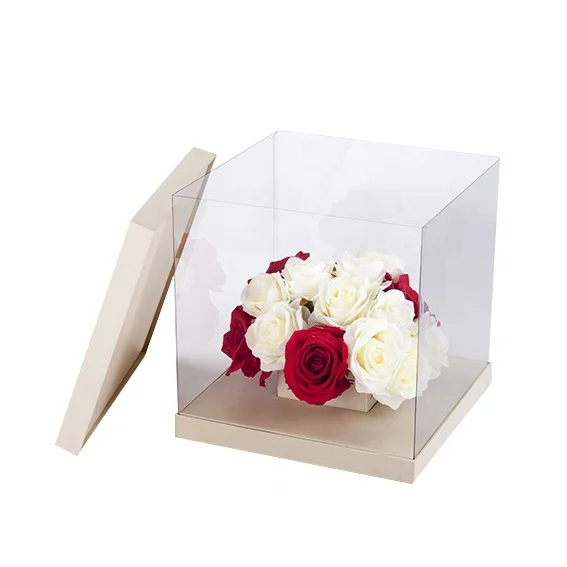Guangdong Acrylic Flower Box Pot Rose Water Holder Cream Book Gift ...