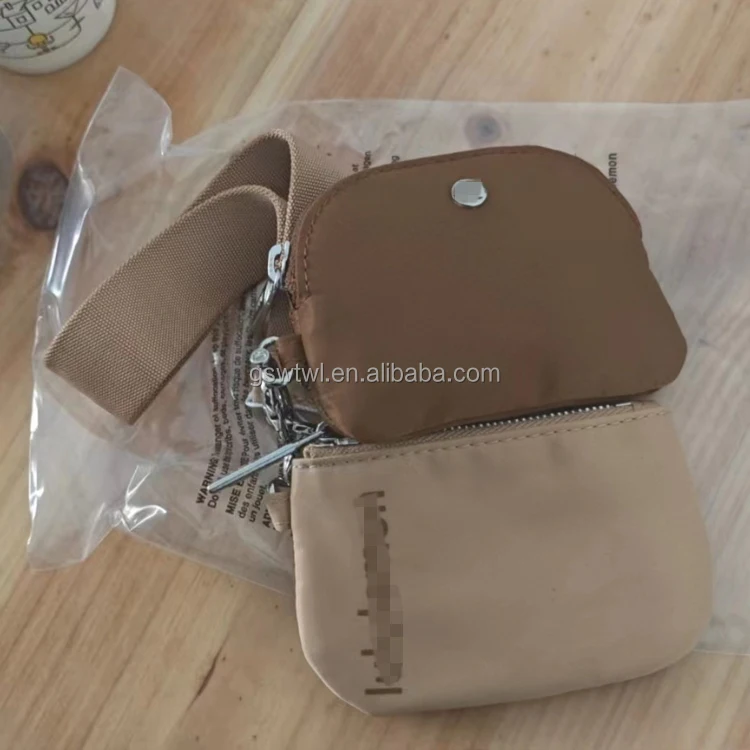 Wholesale Luxury Fashion Lulu Lemon Two-wrist Wallet Custom Logo Two ...