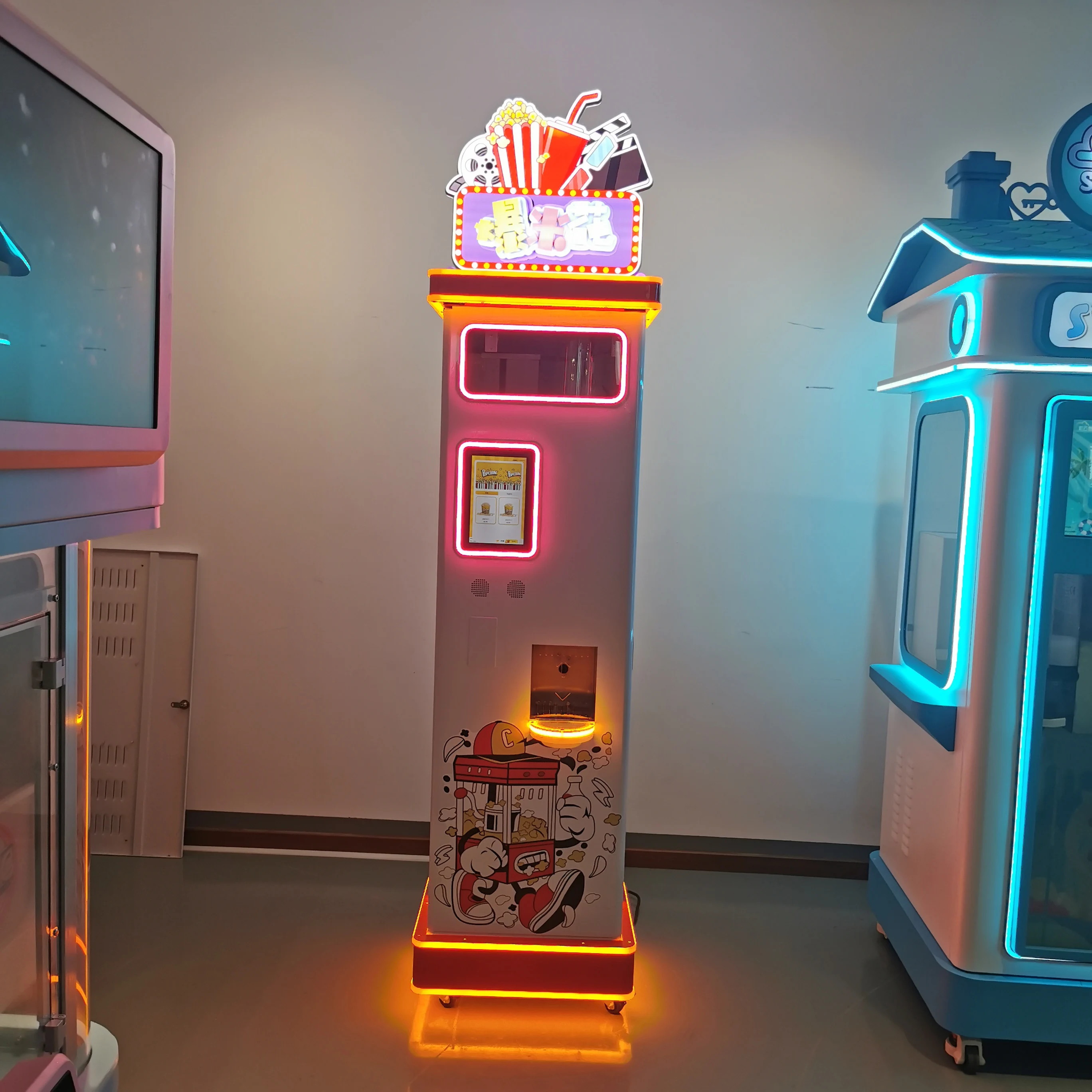 Vintage Popcorn Vending Machine - High Quality & Professional