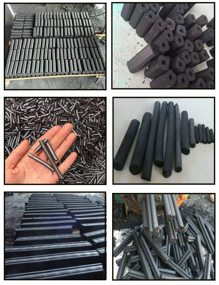 Simple Corn Stalk Saw Dust Coal Straw Rice Husk Charcoal Briquette ...