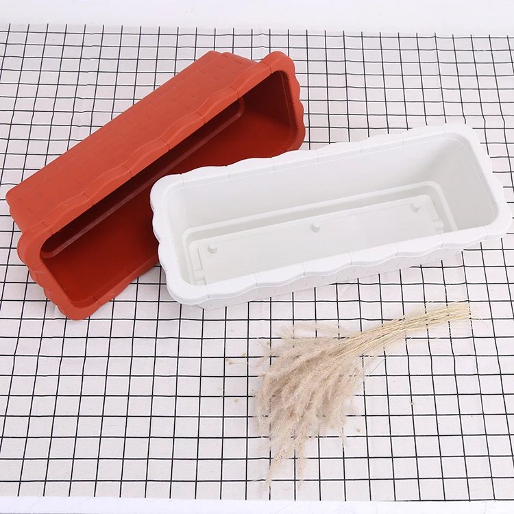 Hot Clear Long Wave Rectangular Seedling Plastic Flower Pots For Sale ...