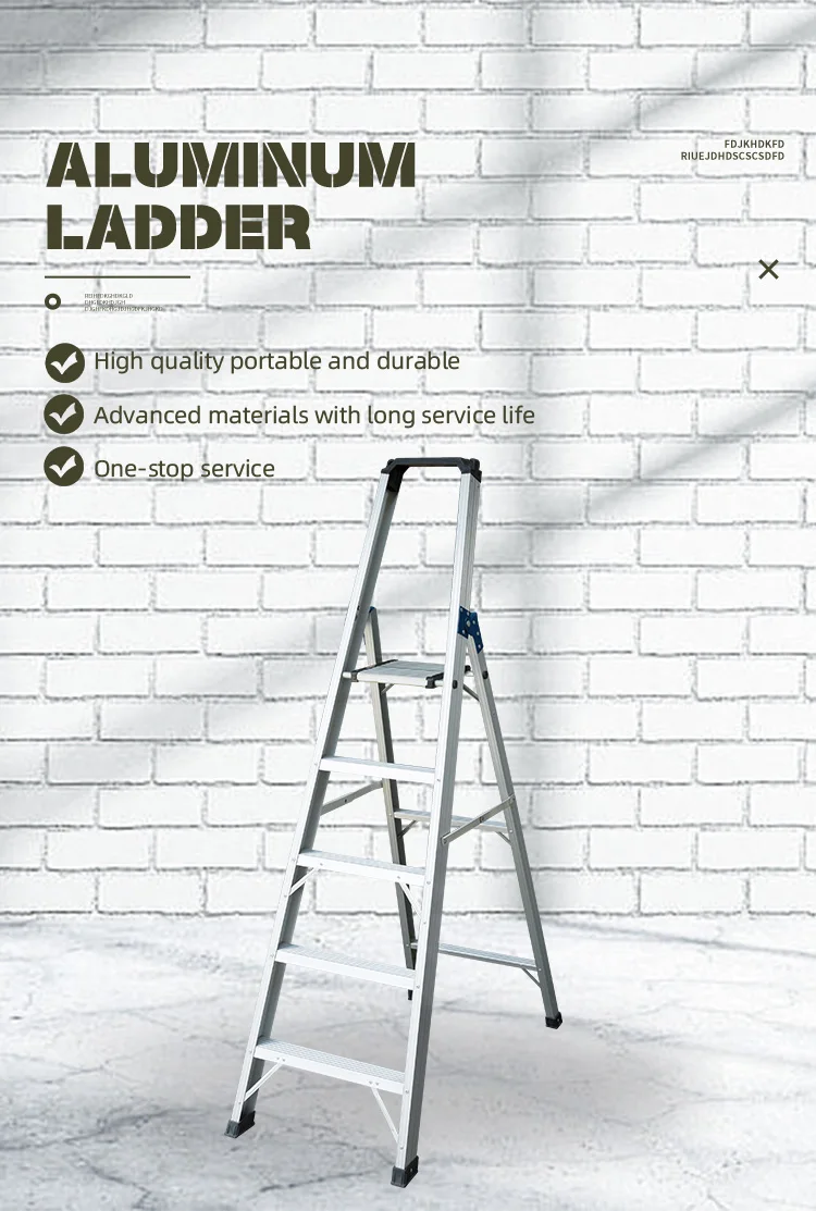 5 Step Ladder Retractable Handgrip Folding Step Stool With Anti-slip ...
