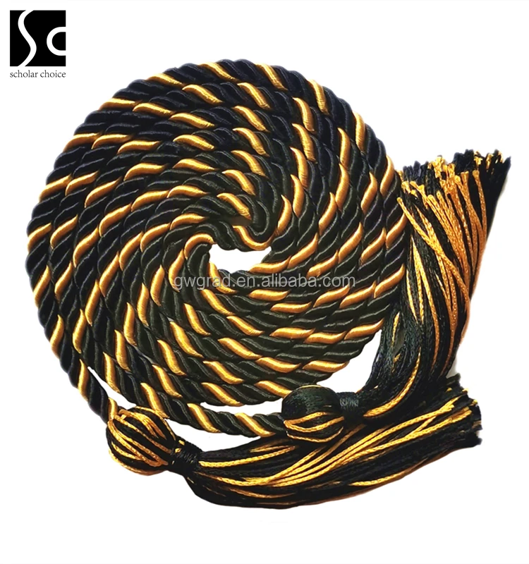 Cords Black/gold Two Color Graduation Cords Graduation Cord Graduation ...