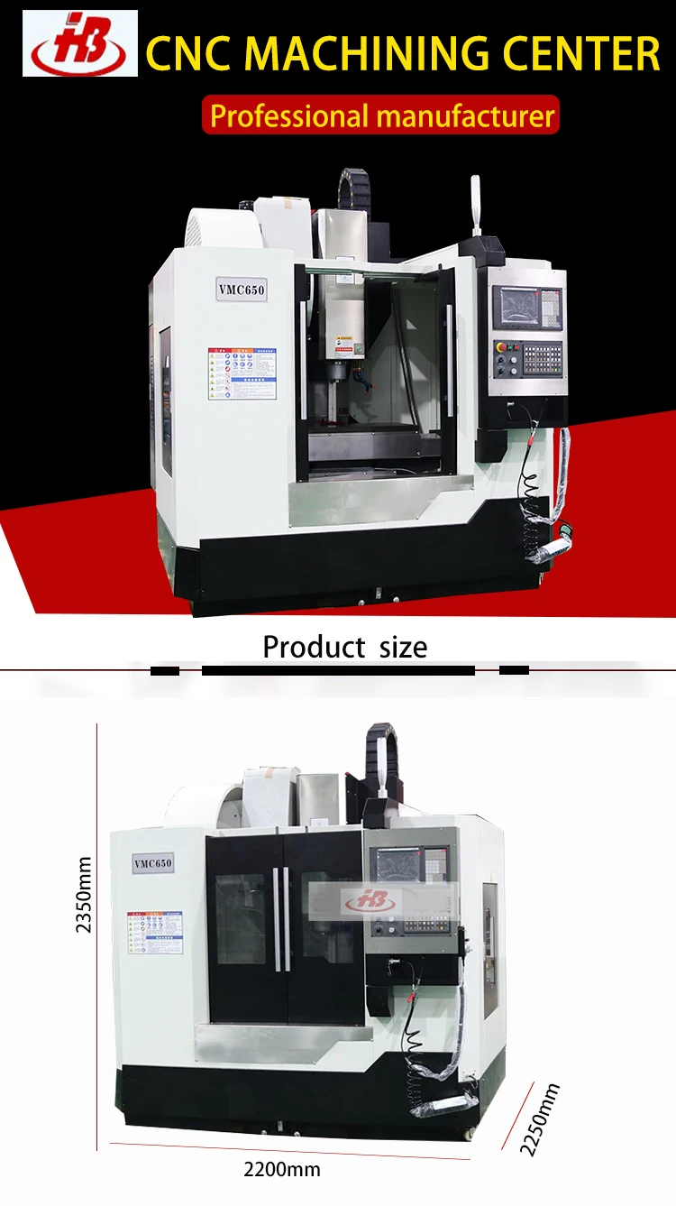 Vmc650 Vertical Machining Center Small Cnc Milling Machine - Buy 3 Axis Cnc Vertical Machining ...