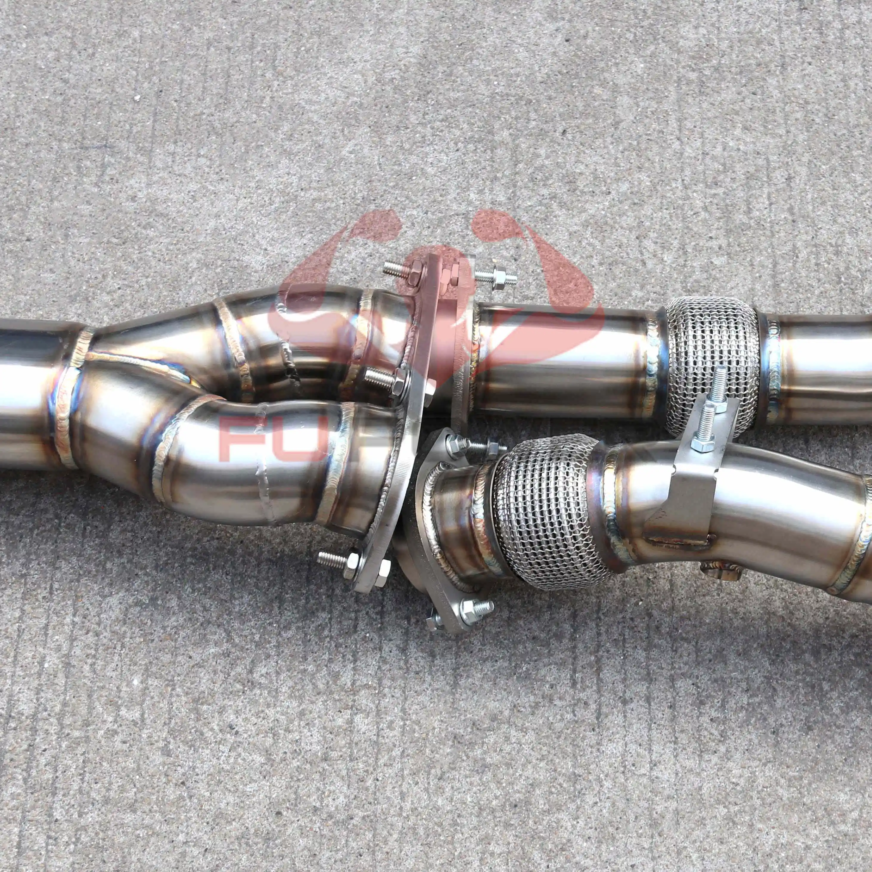 Stainless Steel Mid Pipe For Bmw X3m X4m F97 F98 3.0t Exhaust Downpipe ...