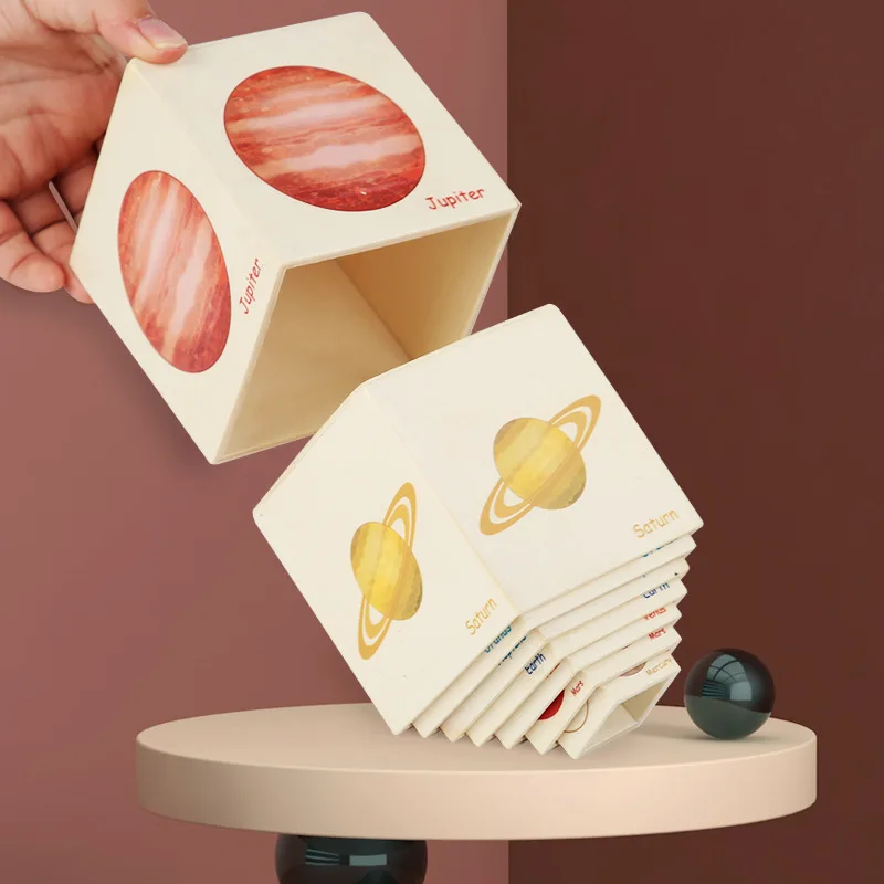 Educational Children Eight Planets Stacked Cube Logic Thinking Life ...