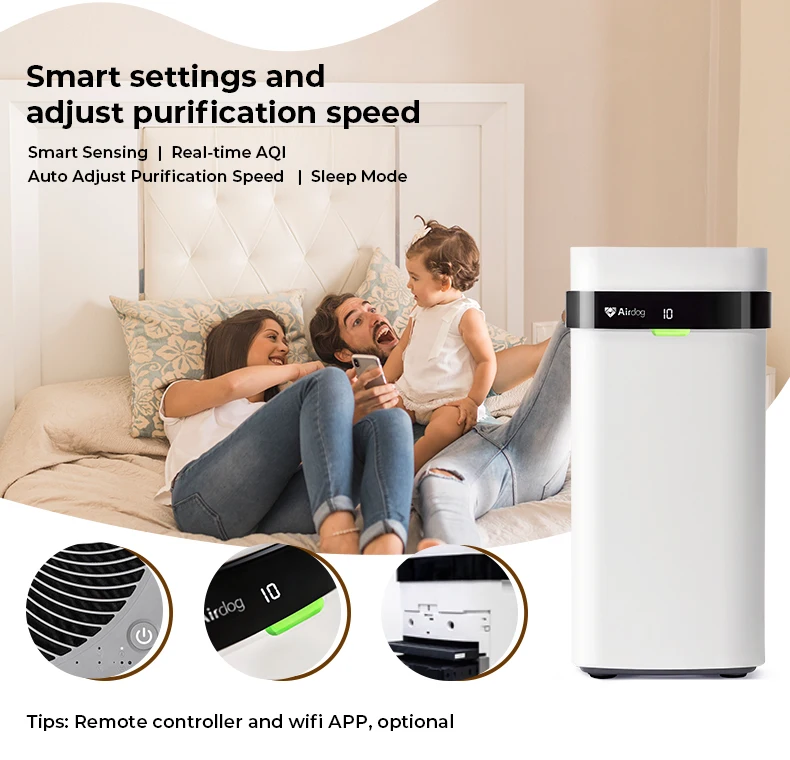 Airdog TPA Patent Plasma Antibacterial Air Purifier for Home Use