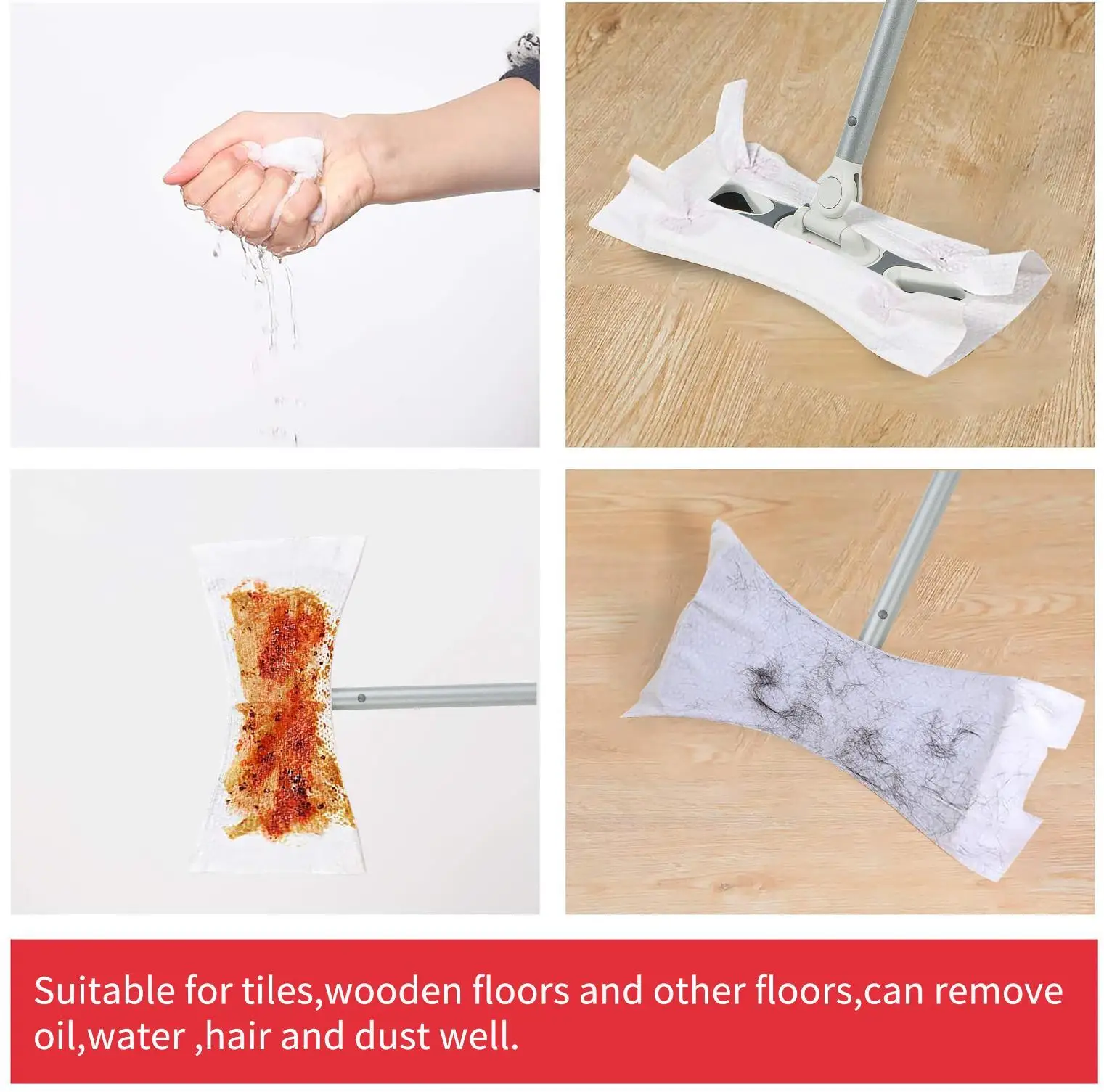 Eco-friendly Custom Disinfection Household Single Cleansing Floor Wet ...
