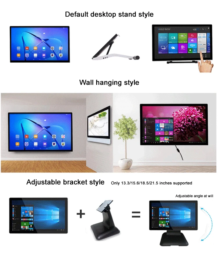 Digital Signage Panel Computer 18.5 21.5 Inch I3 I5 Win Android Wall ...