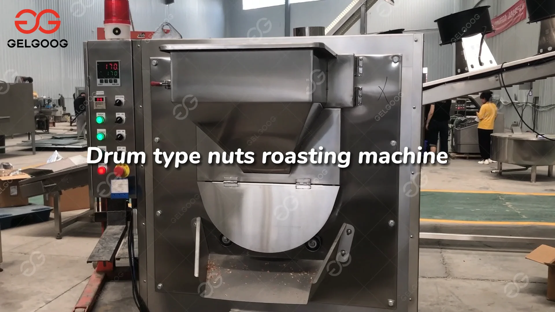Fully Automatic Grain Bean Drum Roaster Machinery Soybean Toaster ...