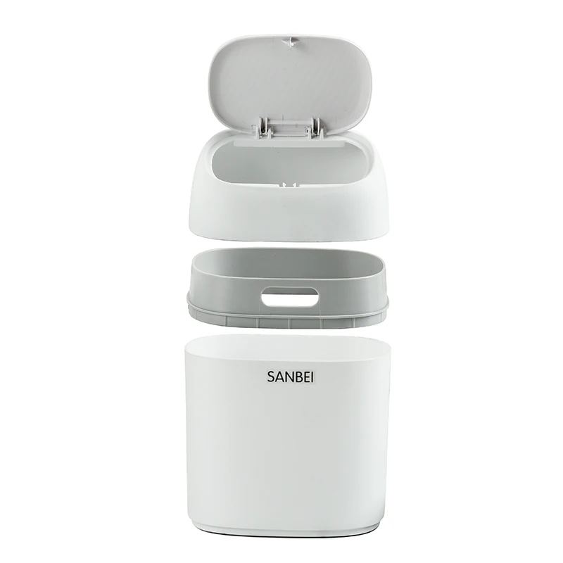 3L customize plastic waste bin desktop dustbin garbage mini trash can ...
