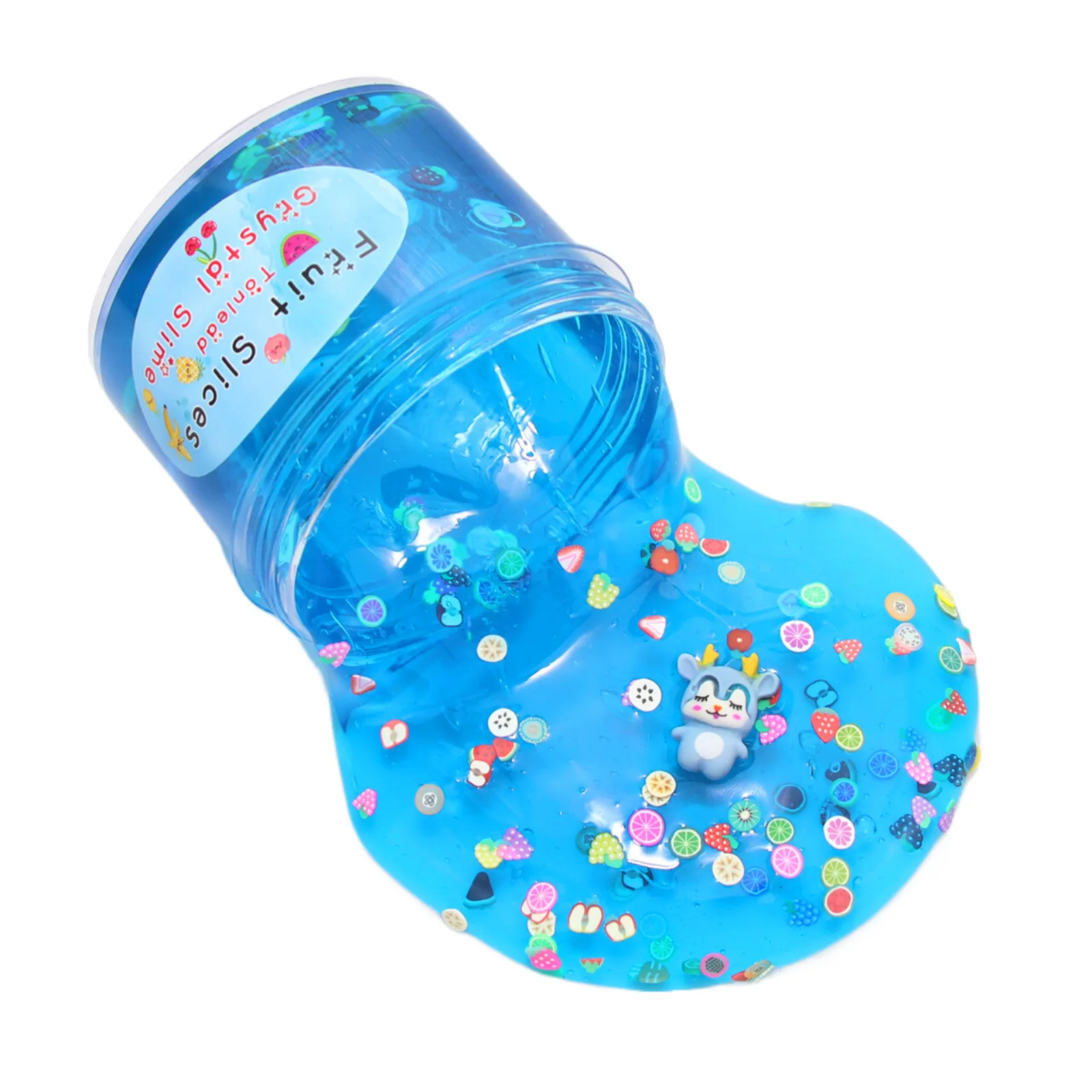 6 Pack Diy Slime Non-toxic Soft Transparent Clay Playdough With Charms ...